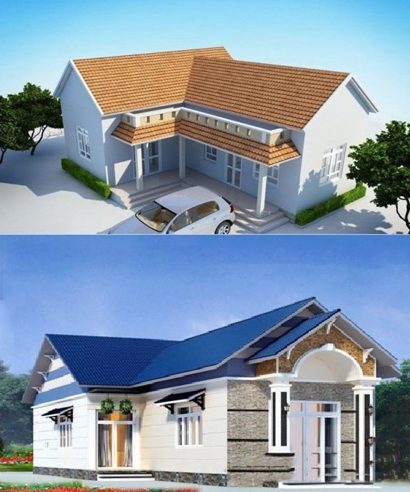 20+ mẫu nhà chữ L cấp 4 đẹp ấn tượng, dễ ứng dụng, tối ưu chi phí